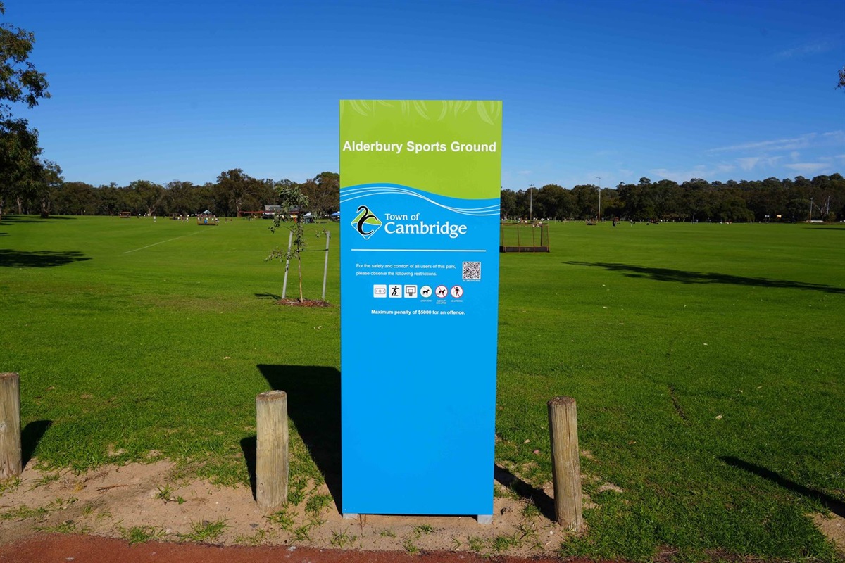 New park signs installed